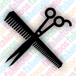 Shears And Comb Tattoos